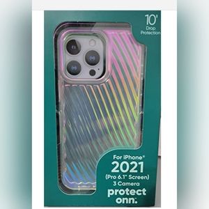 Onn | Cell Phones & Accessories | Onn Iridescent Ridges Phone Case For ...